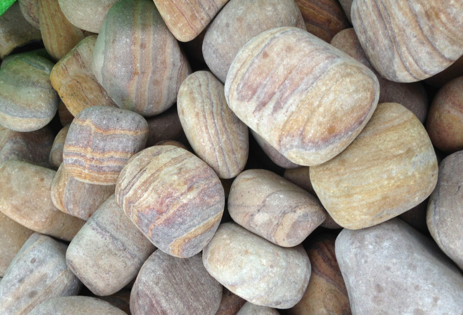 100-150mm Rainbow Cobbles Cambridge | Madingley Mulch